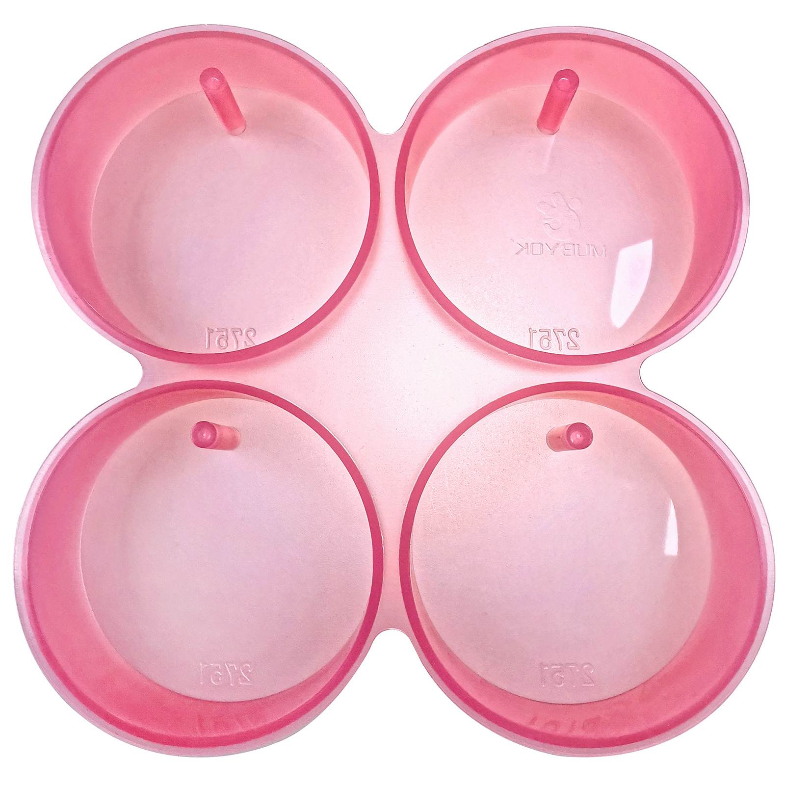 MJ-02 4inch Circles with Holes 4 Cavity Silicone Freshie Mold – MUBYOK